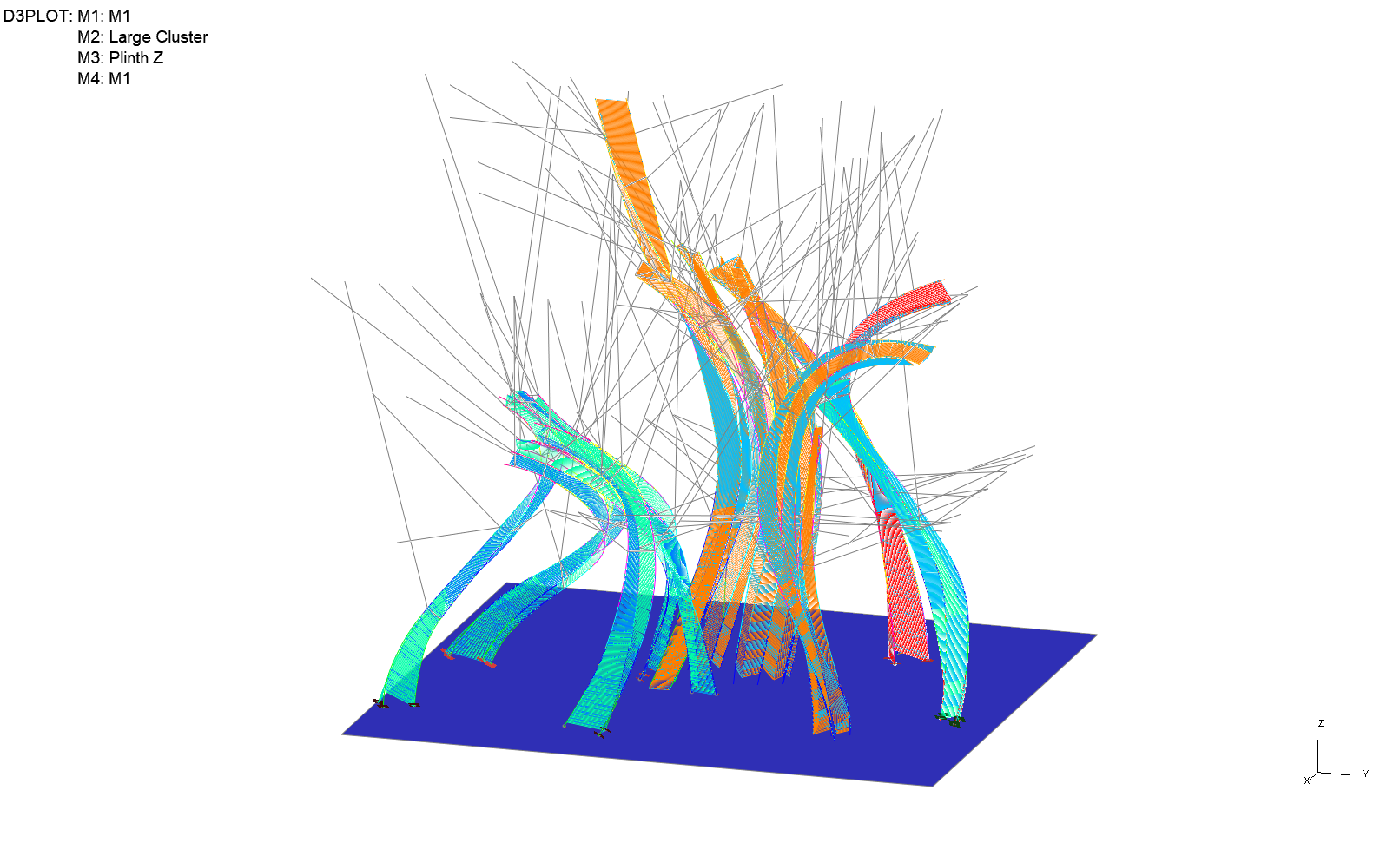 Mangrove in Glass: Engineering an earthquake-resilient sculpture - Oasys LS-DYNA Environment